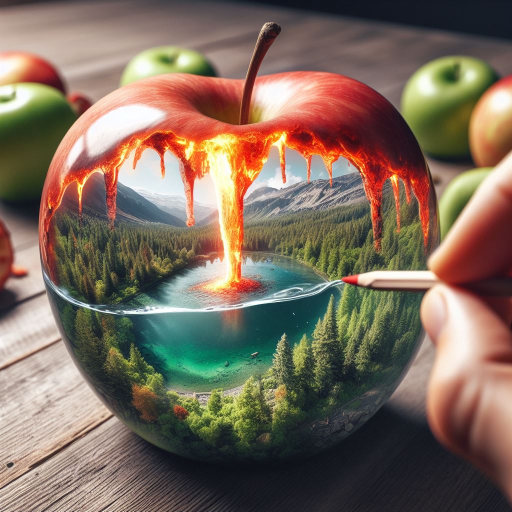 A world inside an apple ? by Ai Controller