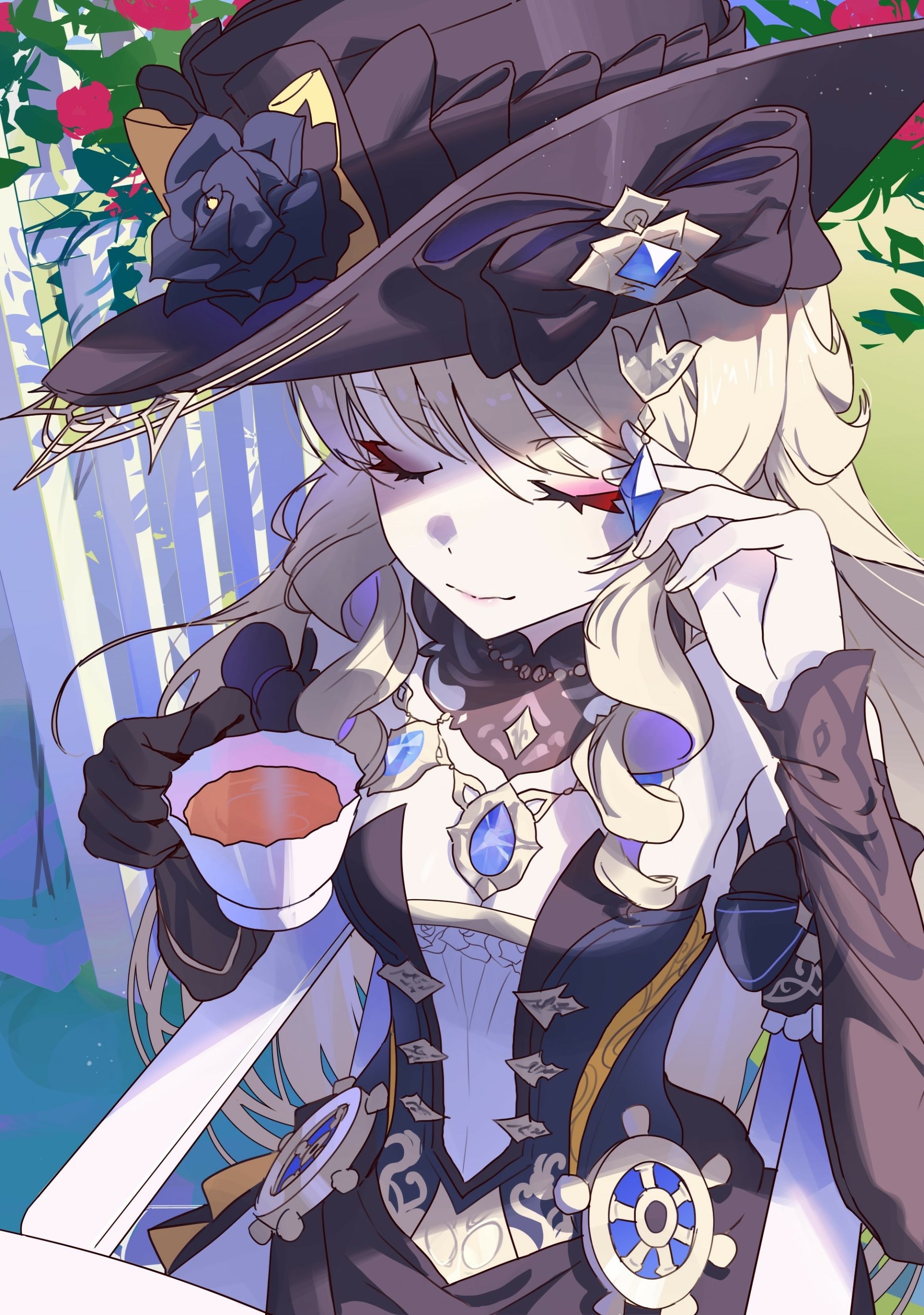 Navia’s Enchanting Tea Time – Genshin Impact Girl Elegance