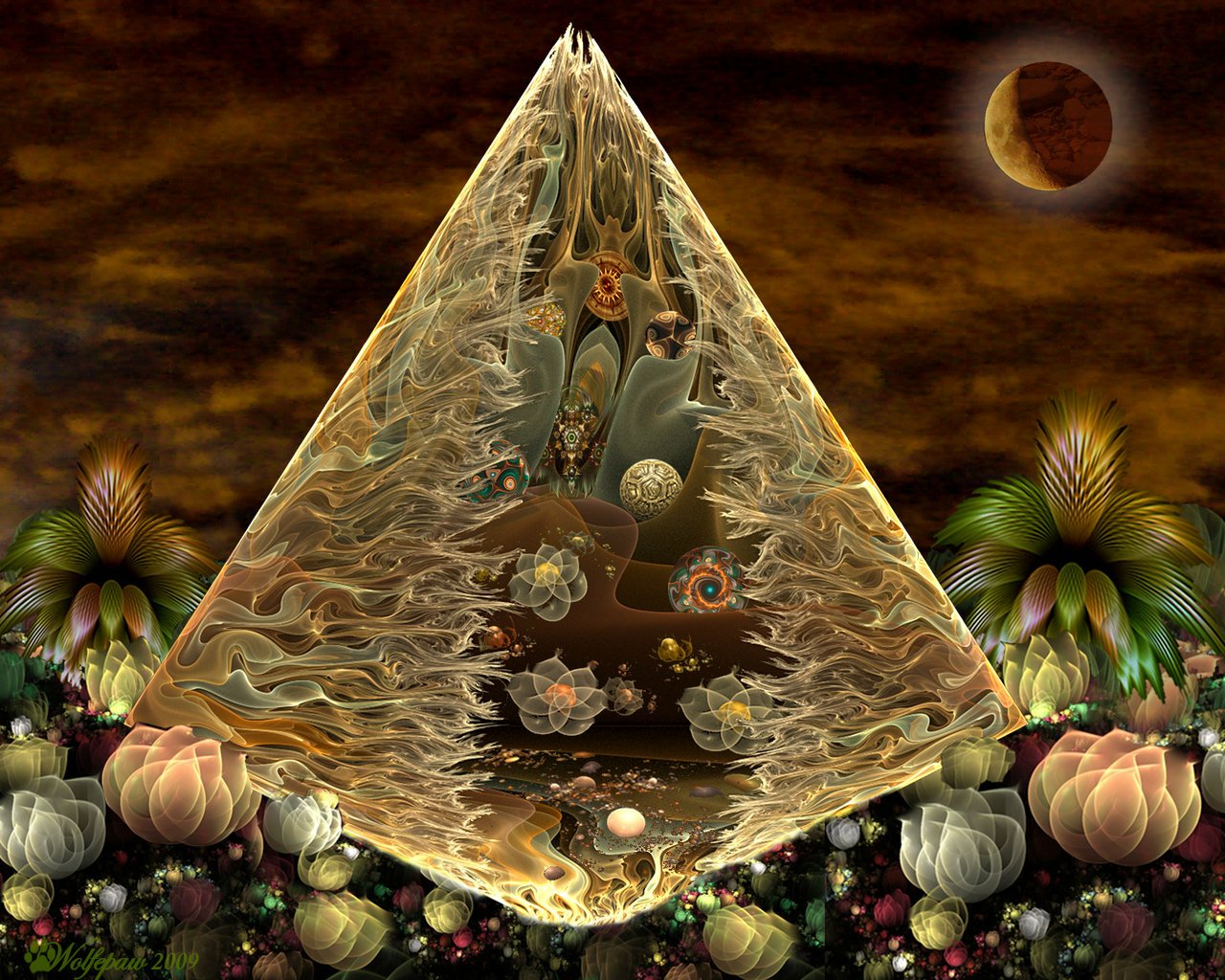 Alien Pyramid Art - ID: 23702