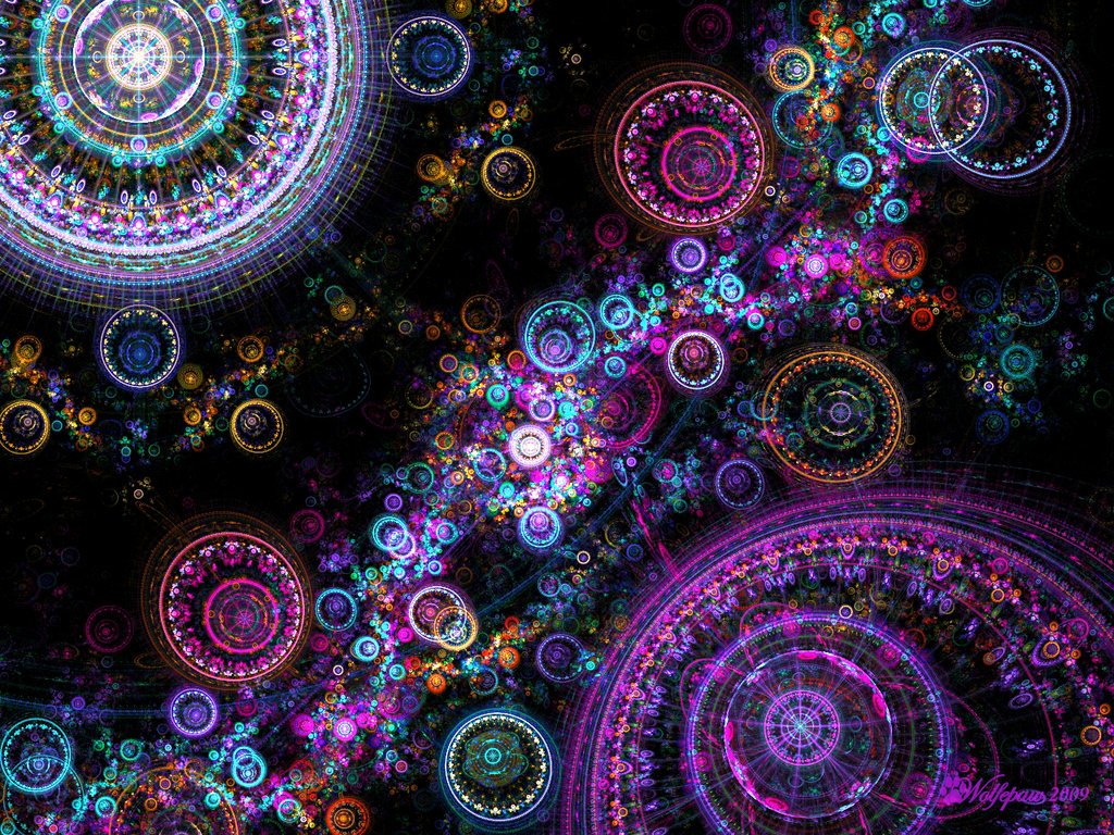 Cosmic Fractal Symphony: A Vibrant Abstract Universe