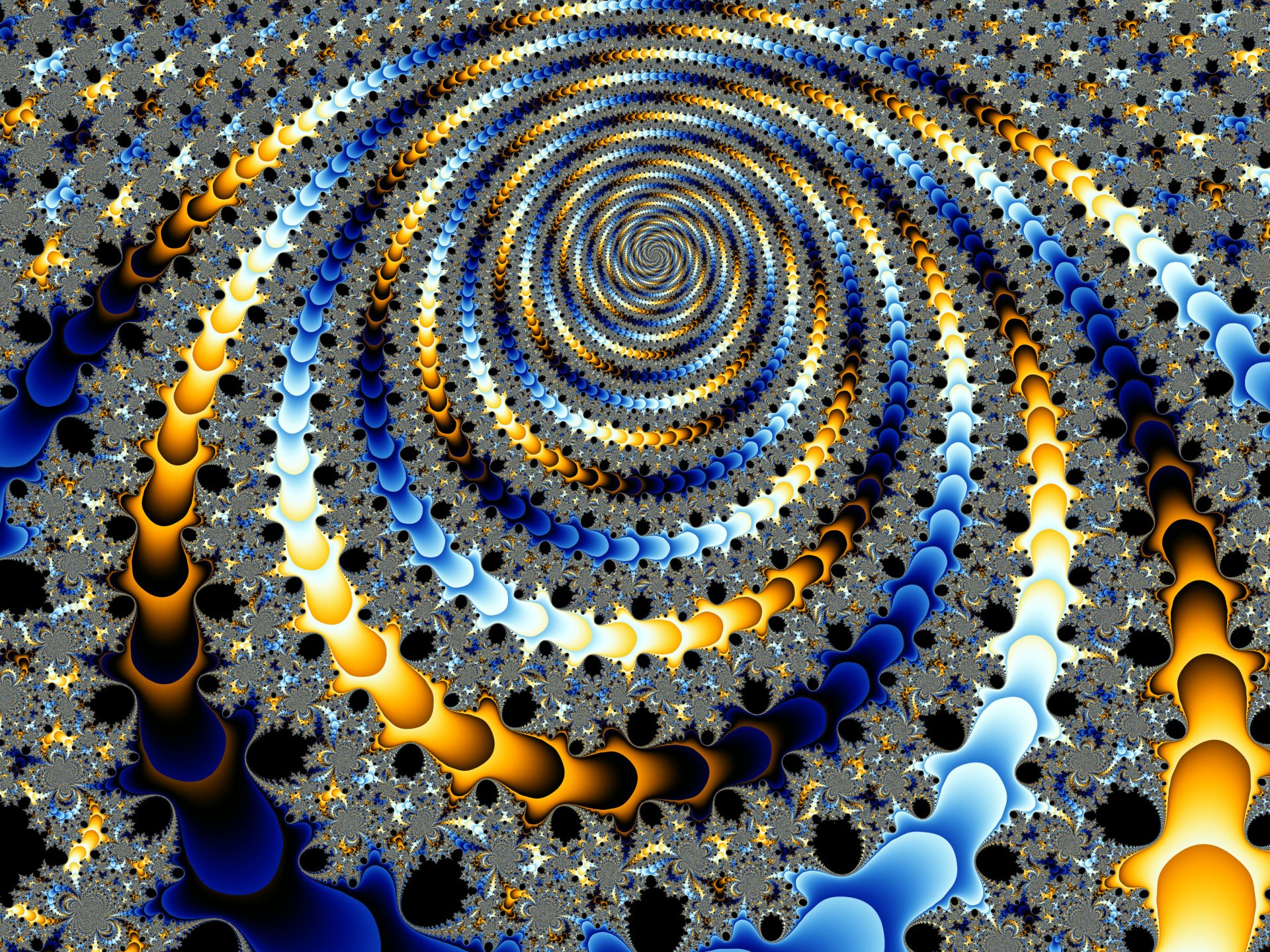 Golden Spiral: A Mesmerizing Abstract Fractal