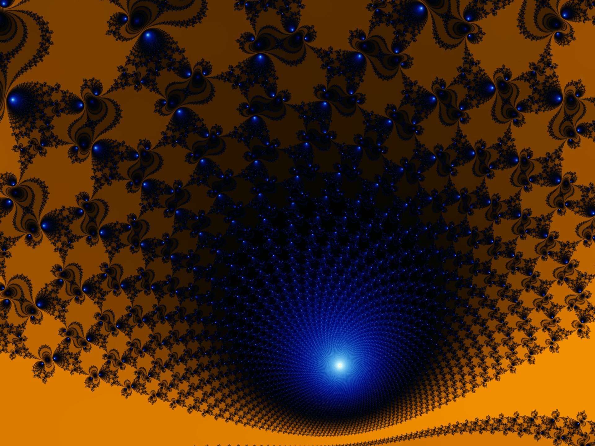 Radiant Spiral: An Abstract Fractal Voyage