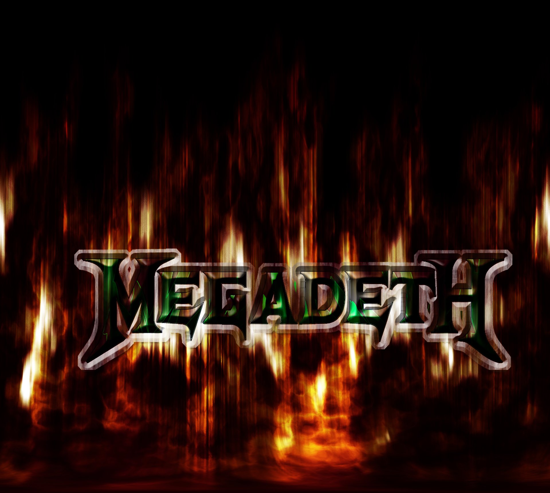 Megadeth Logo & Fire