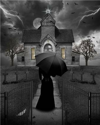 Shadowed Sanctuary: A Dark Storm at Twilight