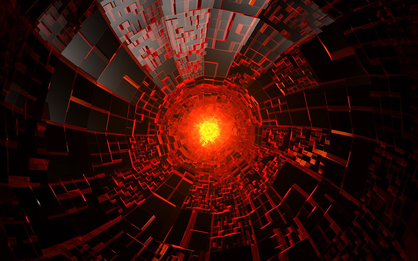 Crimson Nexus: A Dark Journey Through 3D Digital Art