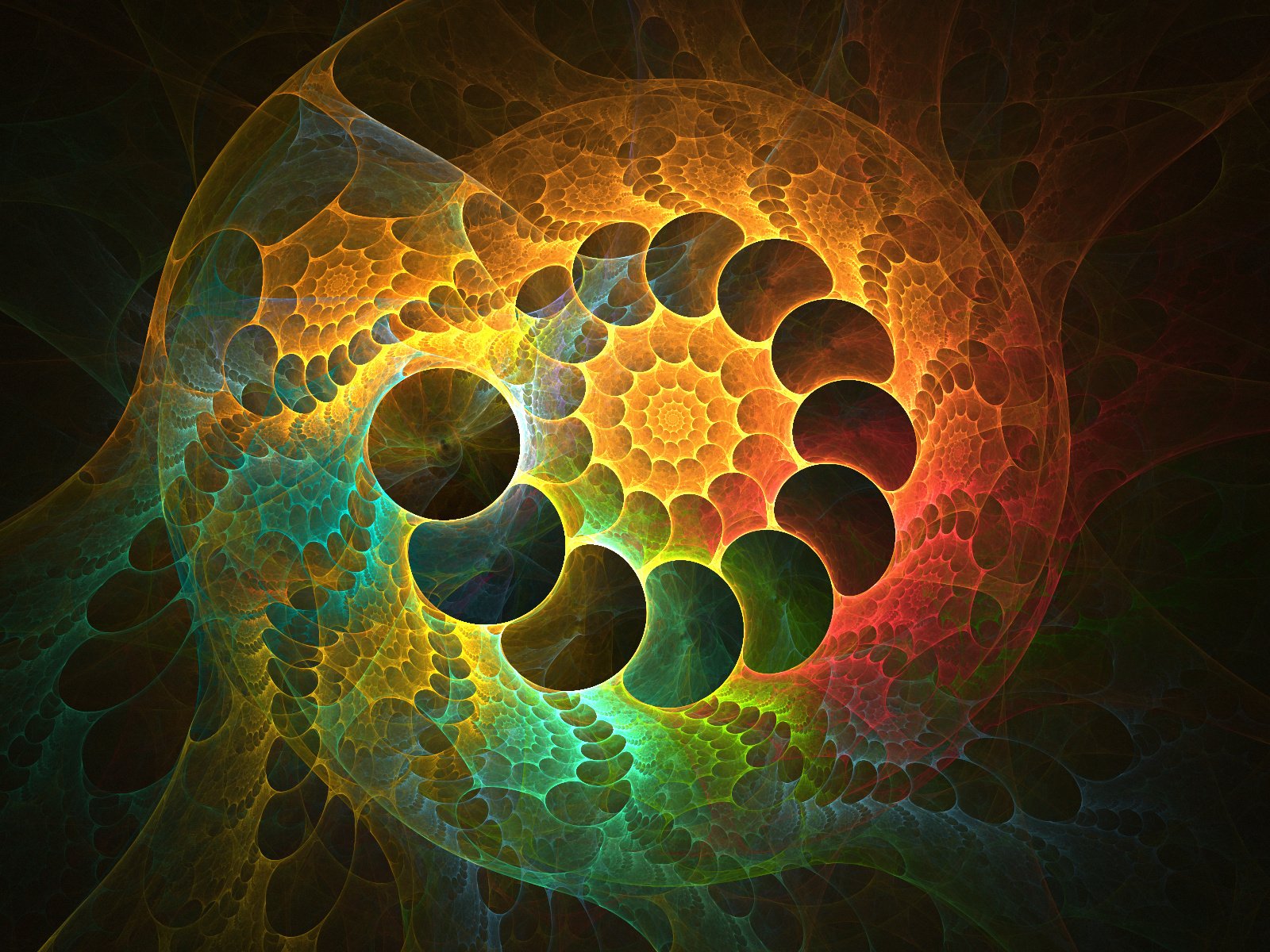 Vibrant Whirls: A Journey Through Digital Art
