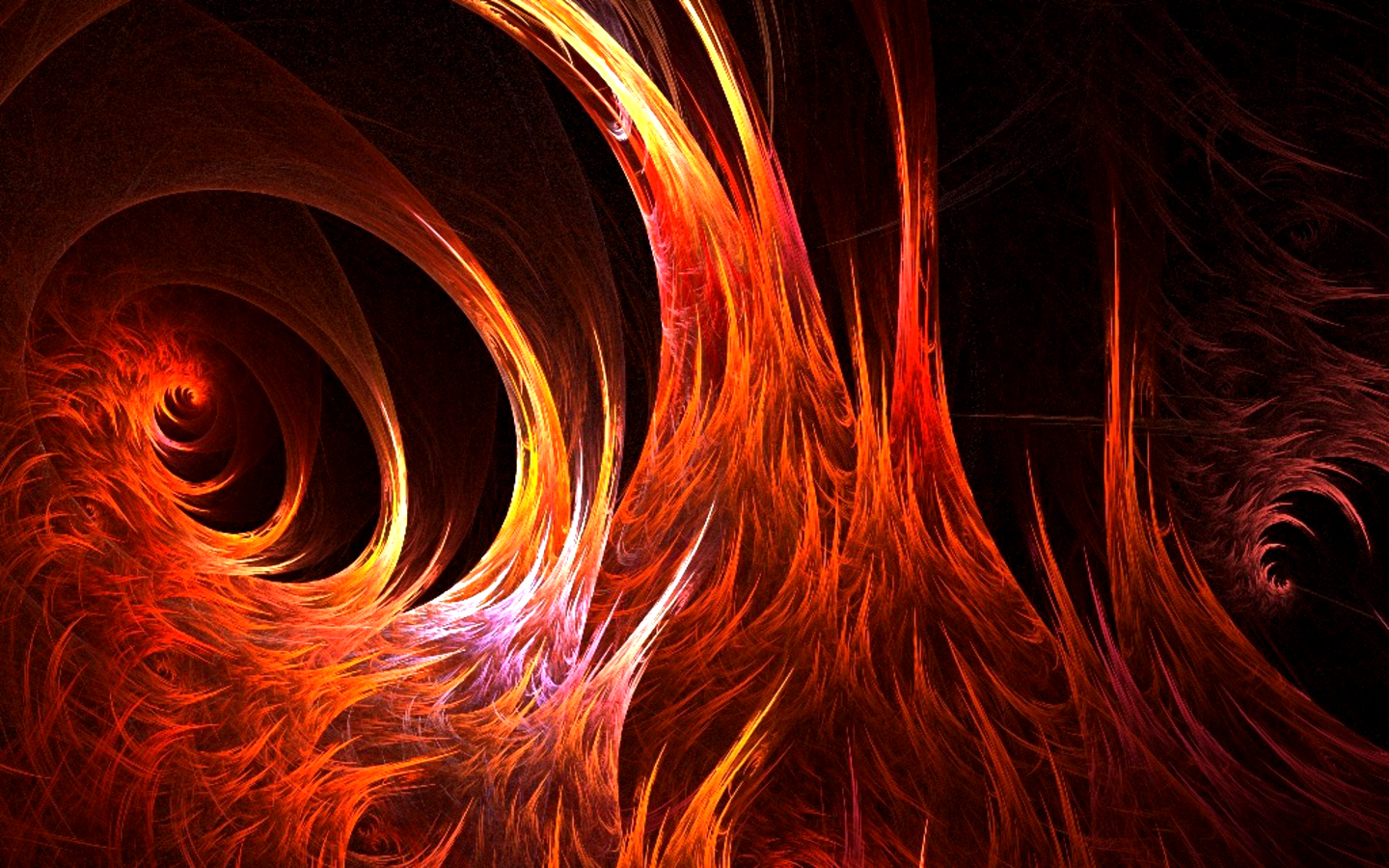 Fiery Swirls: An Artistic Journey in Digital Art