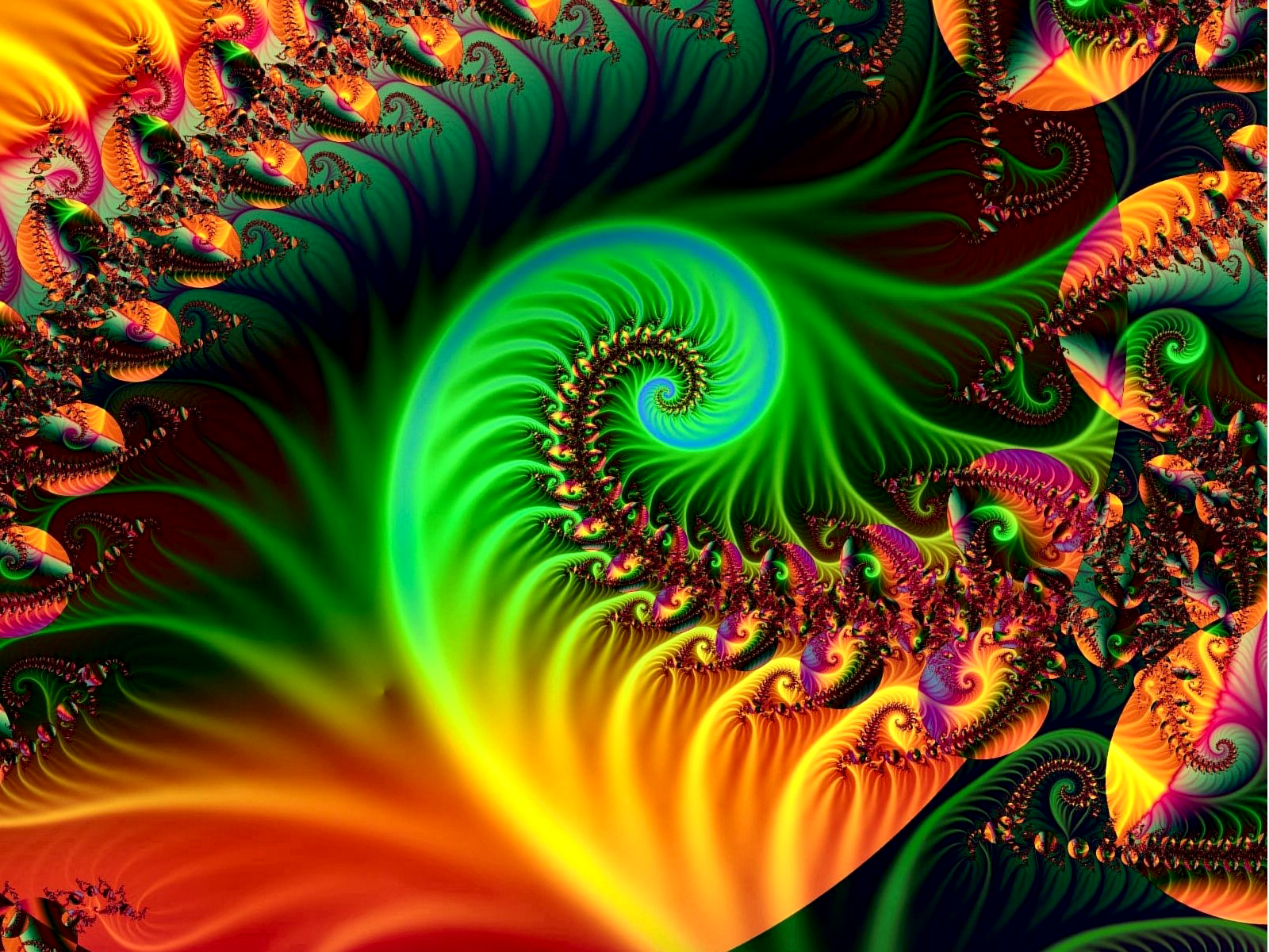 Vibrant Spiral: A Journey Through Digital Art