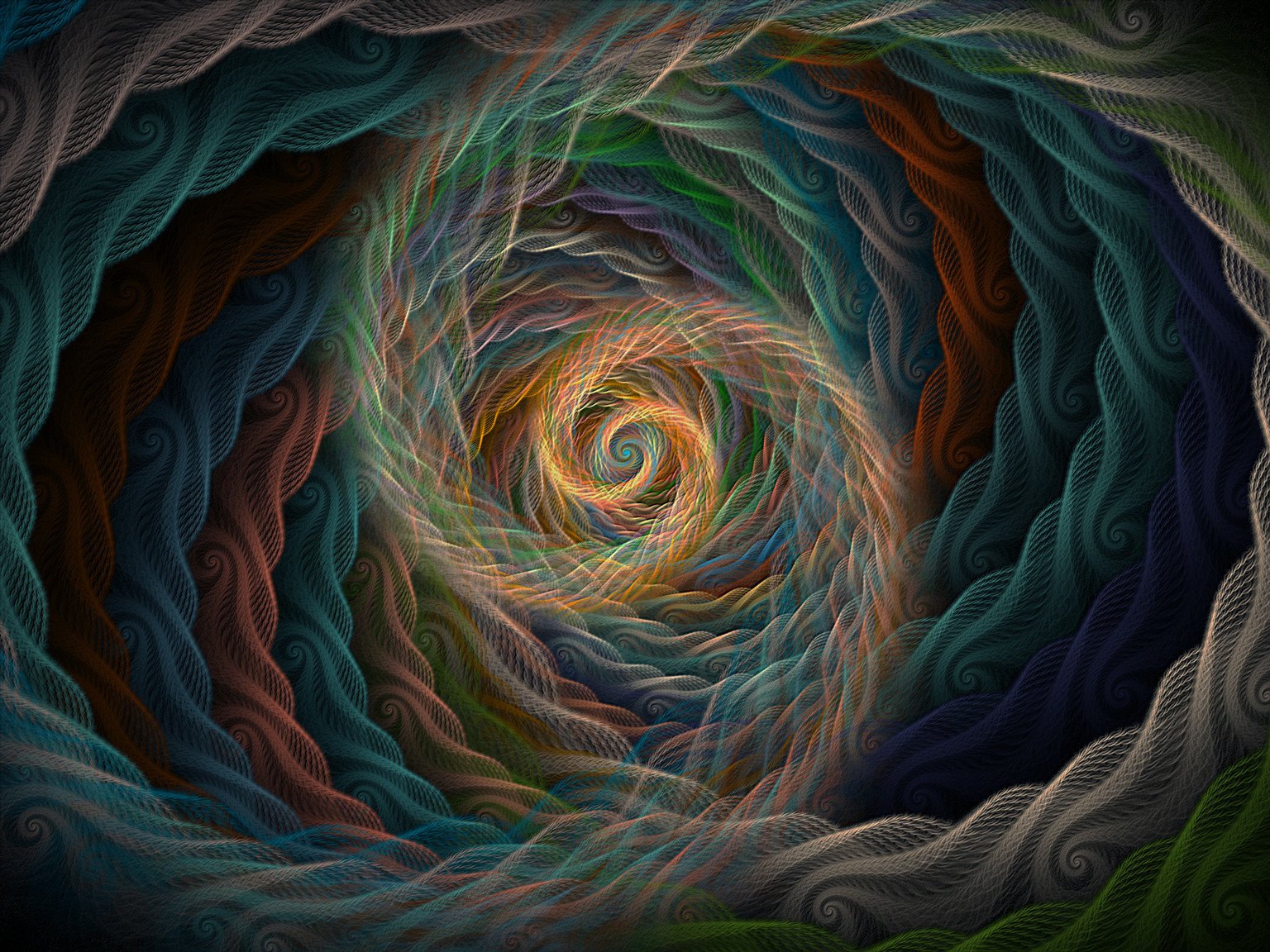Twisted Whirls: A Journey Through Digital Art