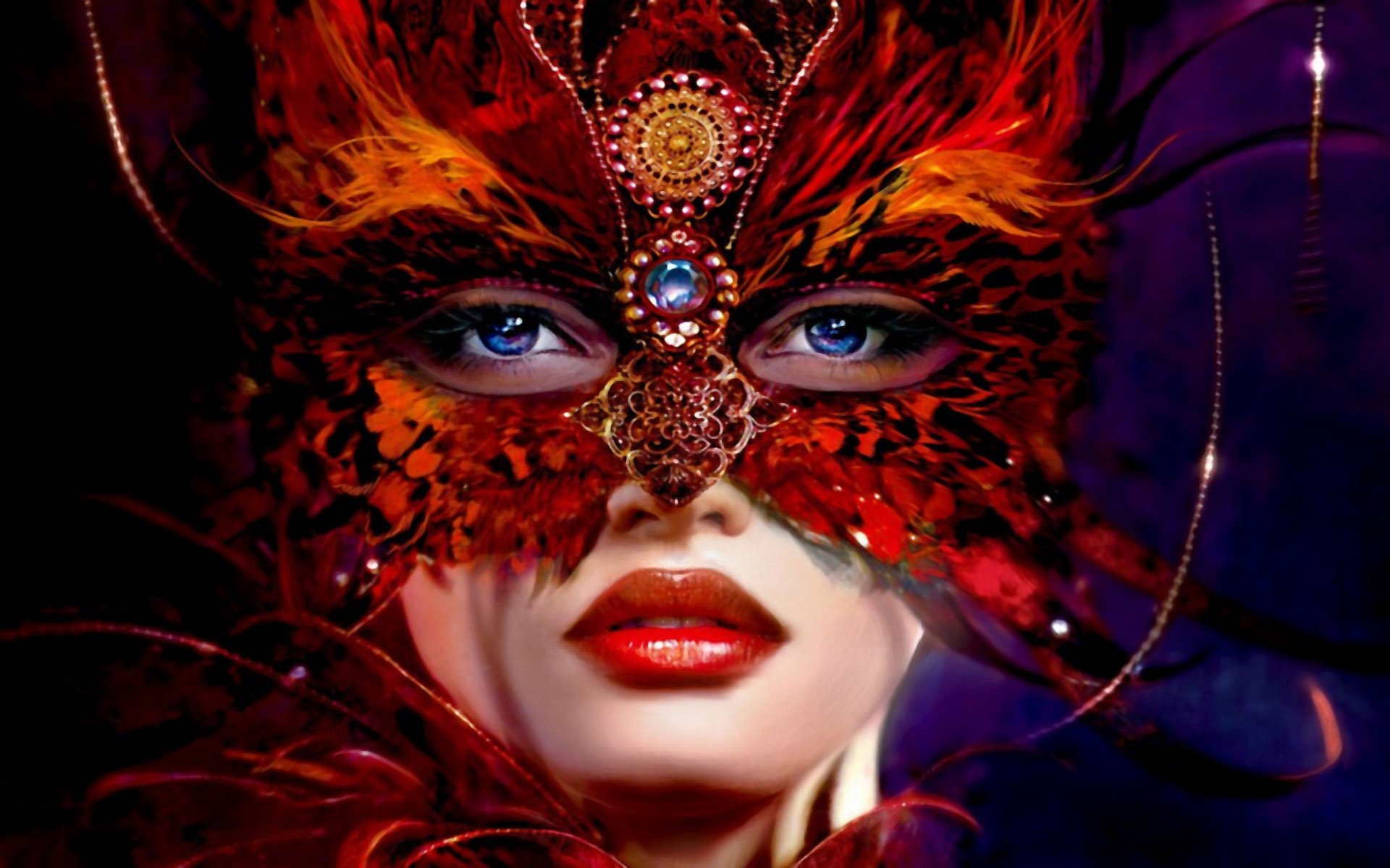 Enchanted Elegance: The Fantasy Woman in Mask