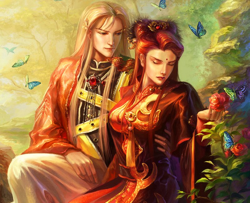 Enchanting Fantasy: A Couple in Harmony