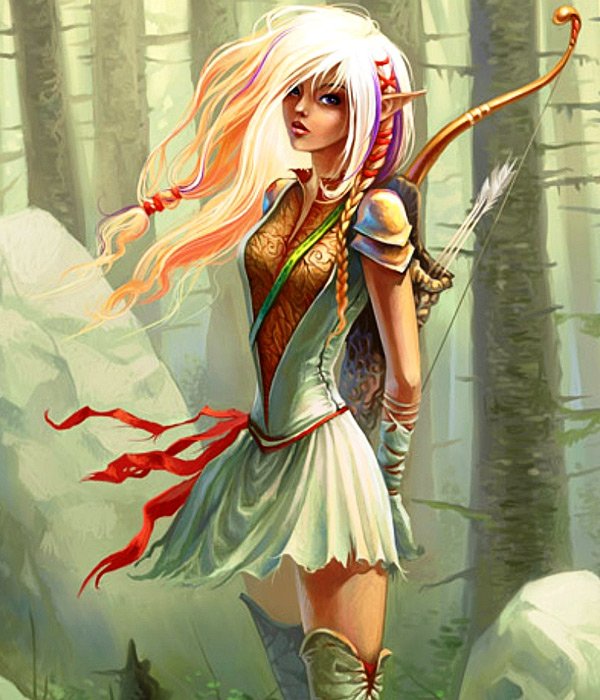 Enchanting Elf in a Mystical Forest
