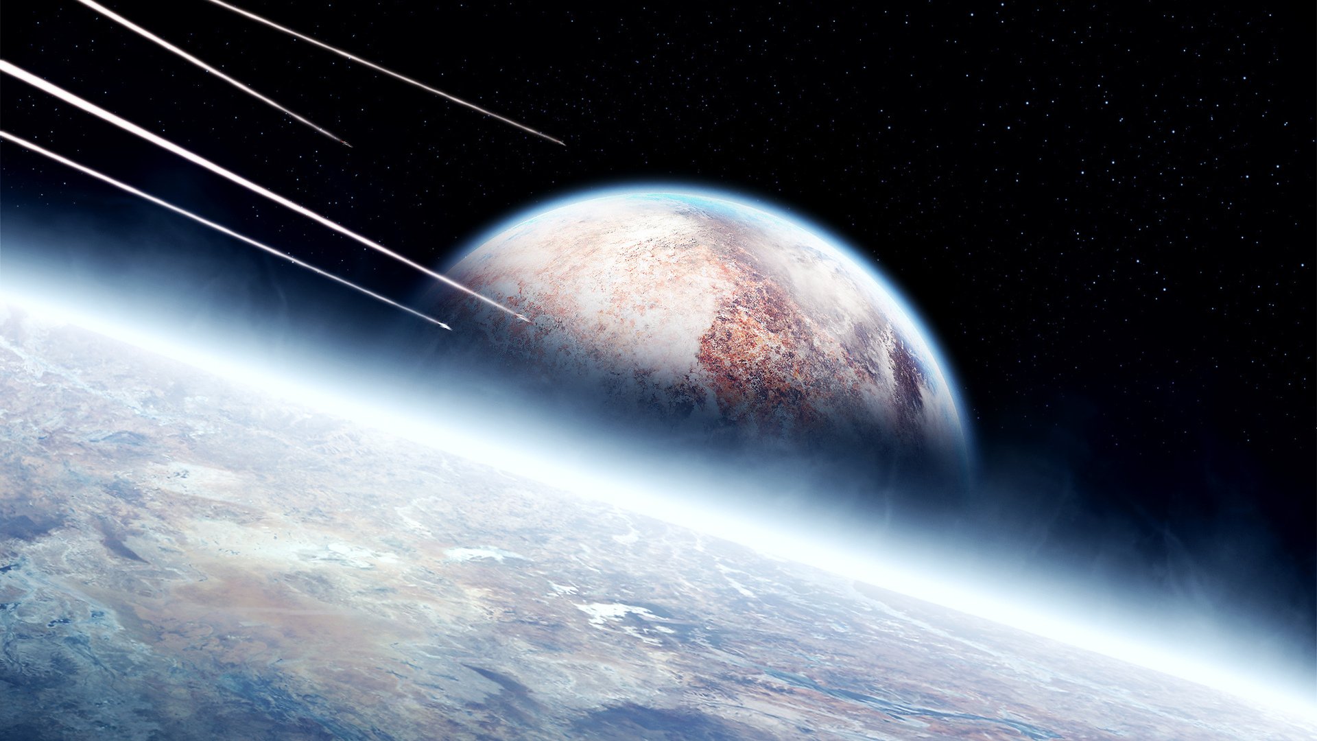 Download Sci Fi Planet Rise Art