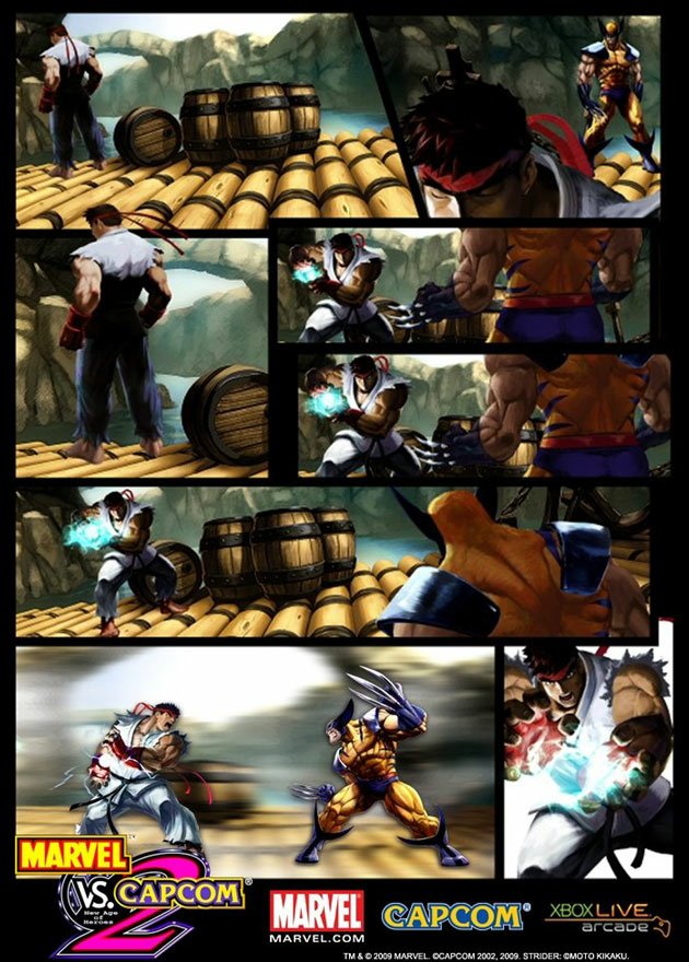 Comic Poster Art 3 ~ Marvel Vs Capcom 2 by Joe Vriens