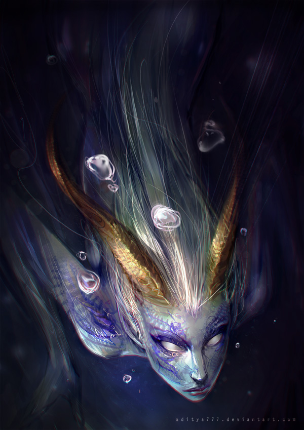 Fantasy Mermaid Art by Aditya777