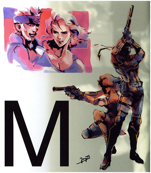 Snake & Meryl 2 ~ Metal Gear Solid by Yoji Shinkawa