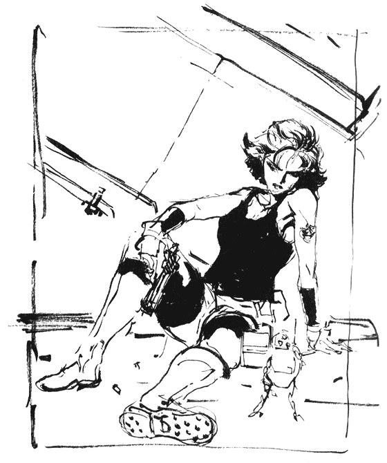 Meryl Sketch 8 ~ Metal Gear Solid by Yoji Shinkawa