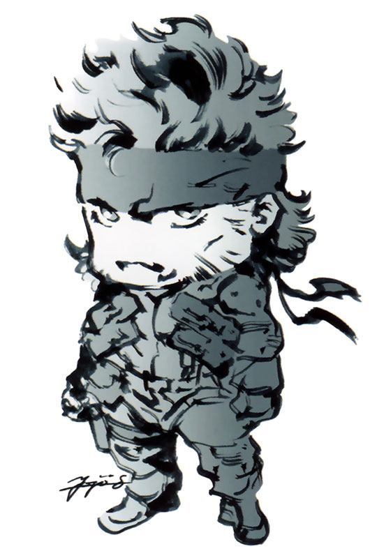 Chibi Snake ~ Metal Gear Solid 2 by Yoji Shinkawa