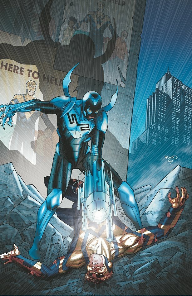 Download Comic Blue Beetle Art