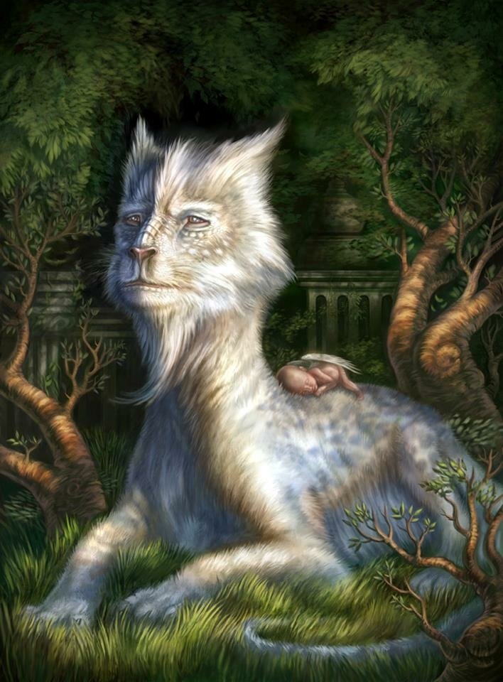 Mystic Guardian: The Enchanted Fantasy Beast of the Forest