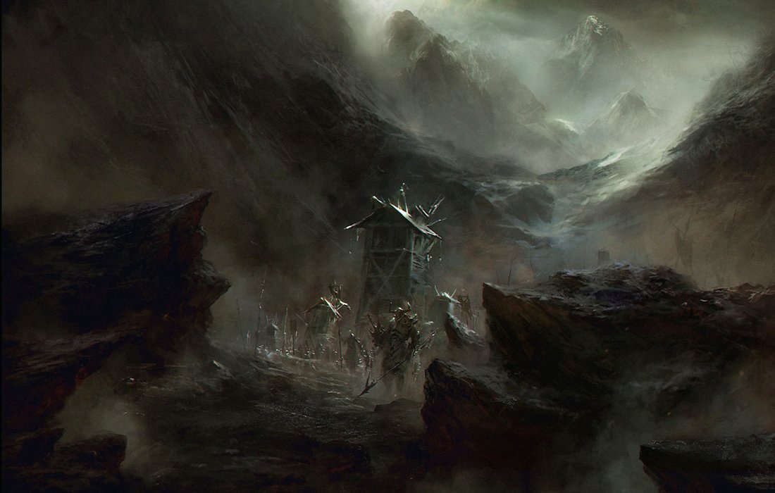 Enchanted Shadows: A Fantastical Landscape