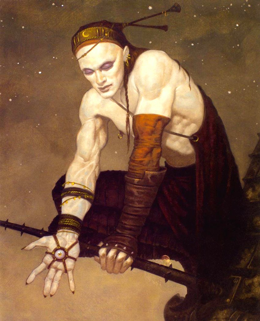 Gerald Brom’s Enigmatic Fantasy Warrior in Shadow
