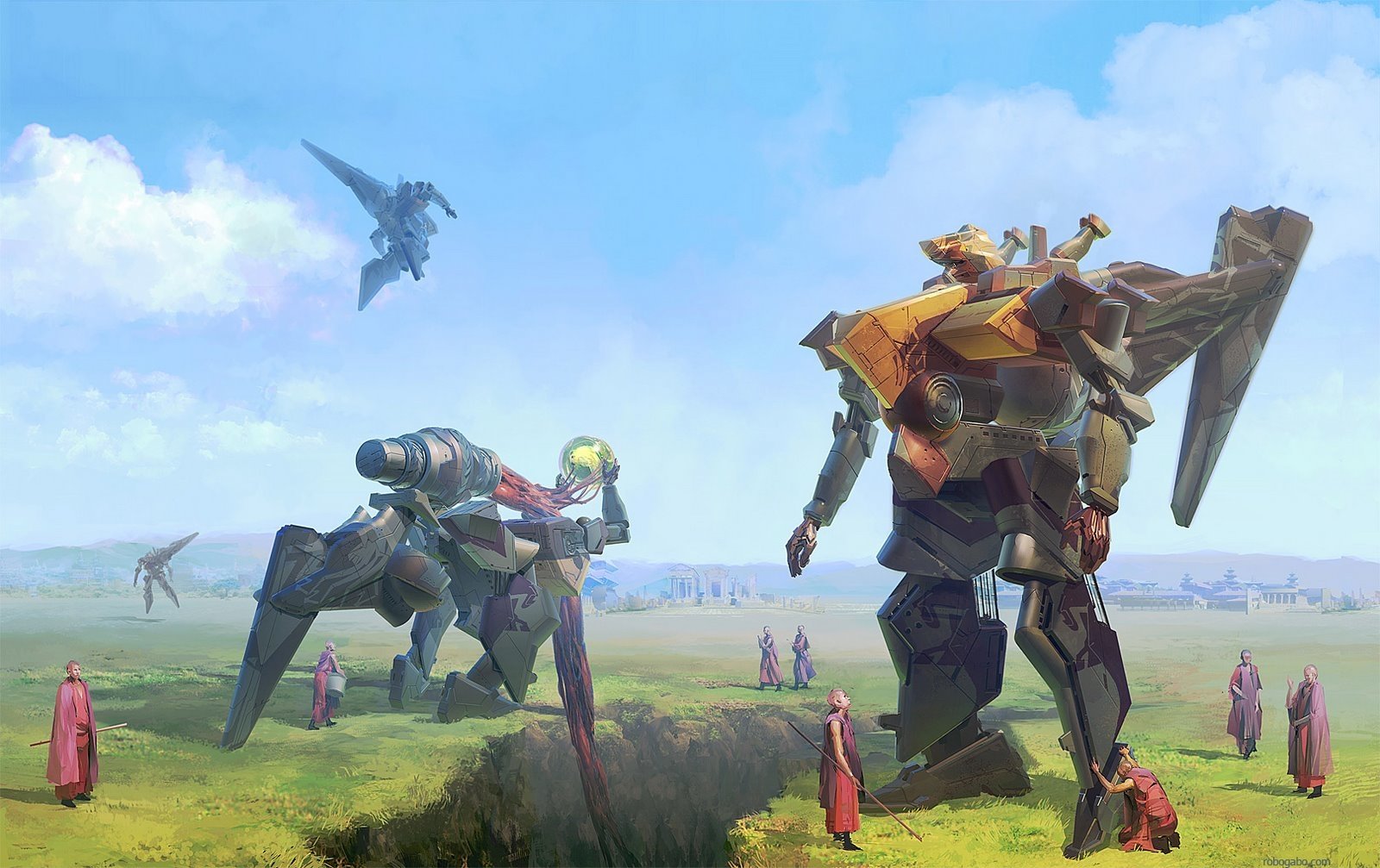 Skyward Vanguard: Mecha Guardians of the Plains