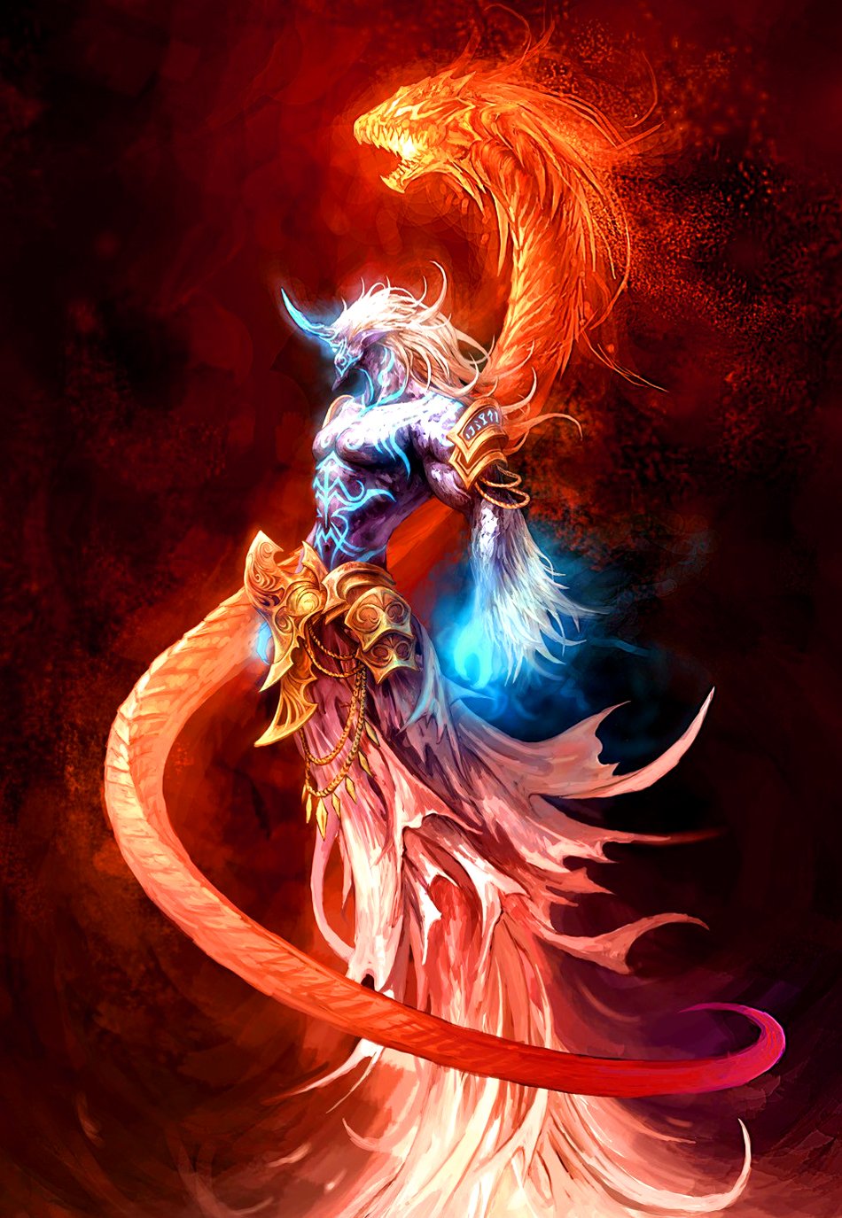 Enigmatic Fantasy Creature: The Elemental Guardian