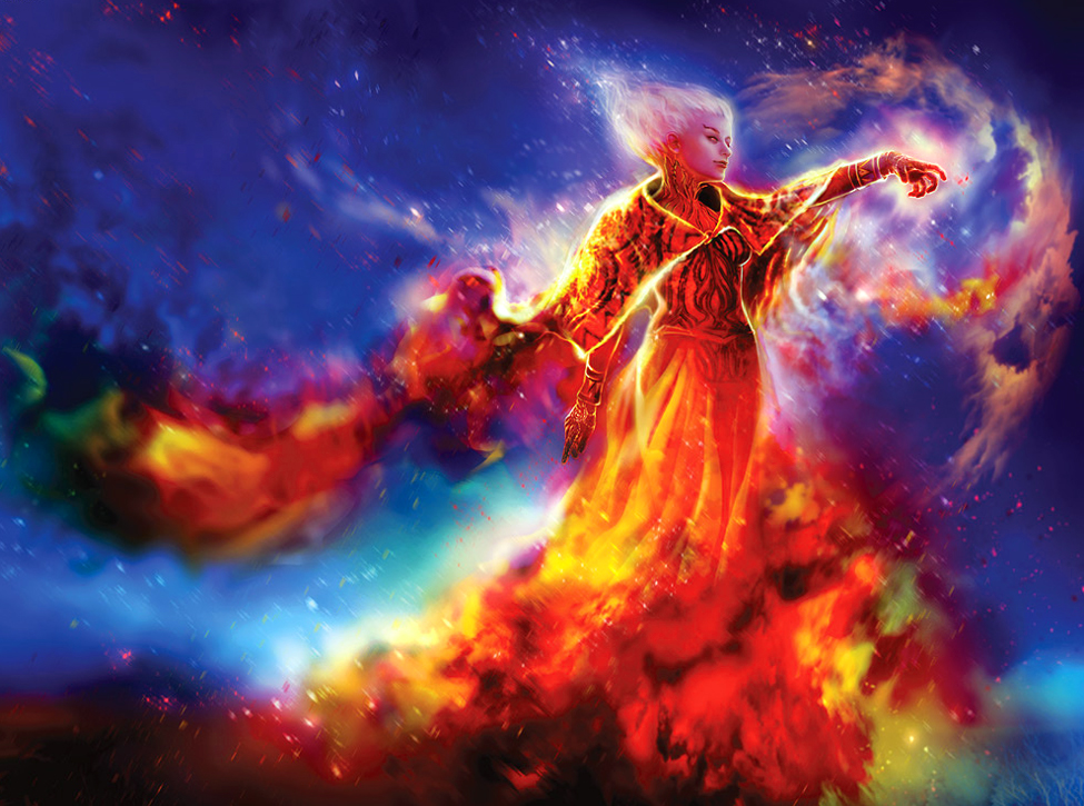 Fiery Sorceress of the Fantasy Realm