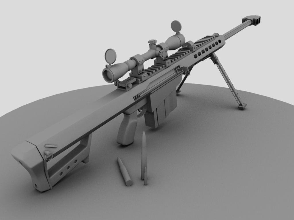 Barrett M107 Anti-Material sniper rifle Art - ID: 48664 - Art Abyss