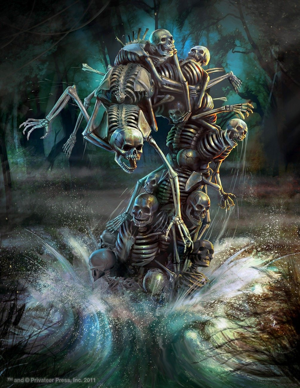 Dark Embrace of the Haunted Skeletons