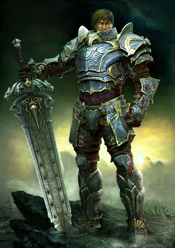 Epic Fantasy Warrior: A Guardian of Legends