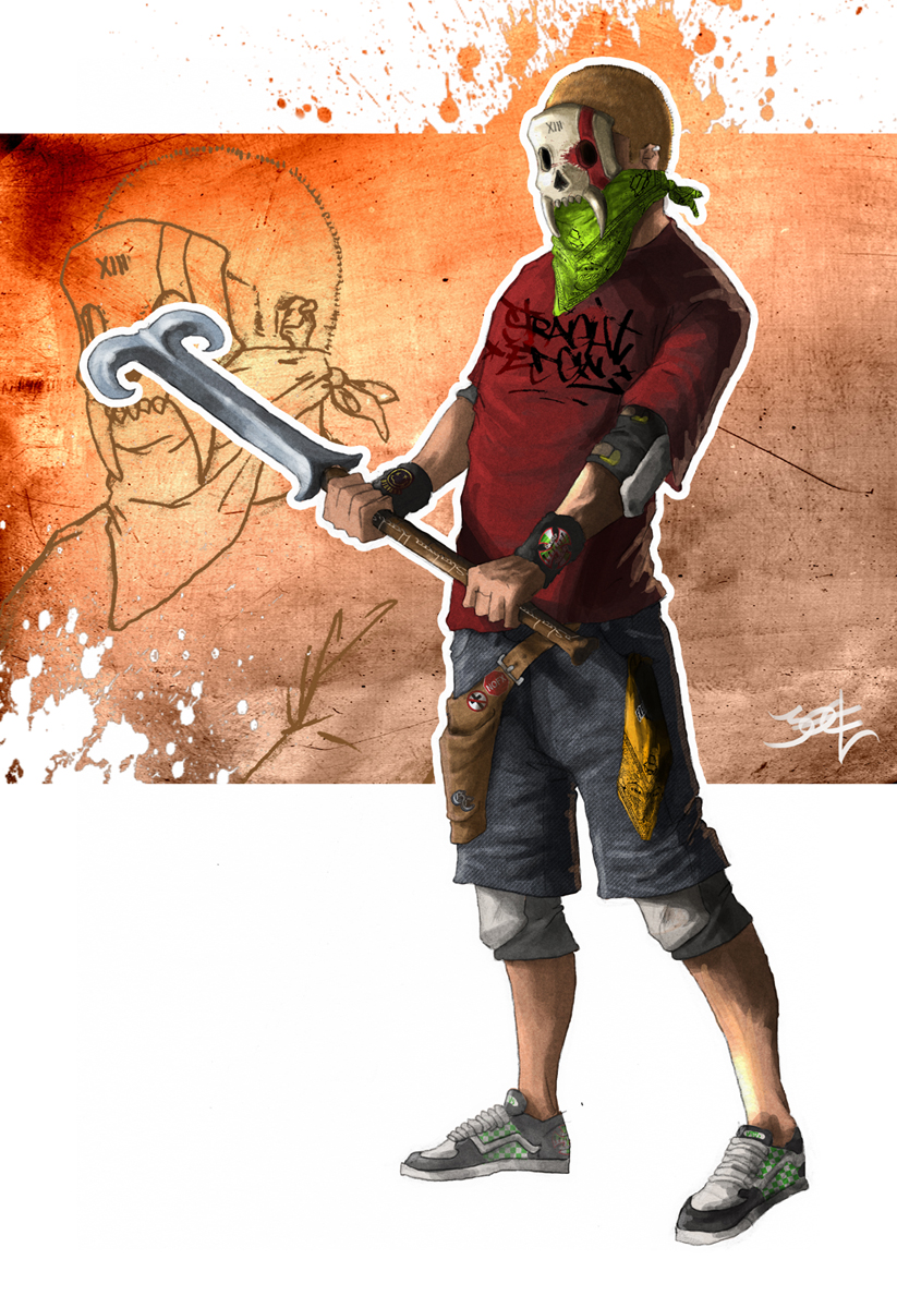 concept #3 : masked hero by fo3the13th