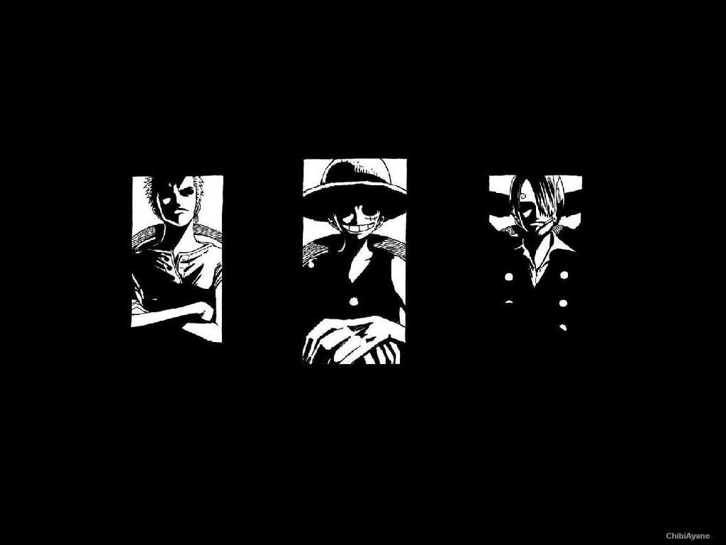 One Piece Legends: Iconic Anime Trio in Shadows