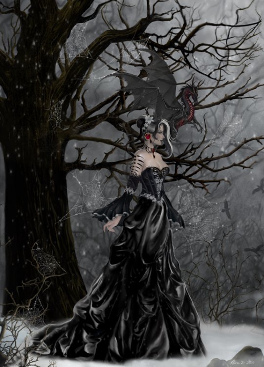 Gothic Elegance in the Shadows