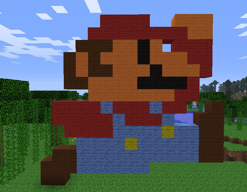 Minecraft Mario Art