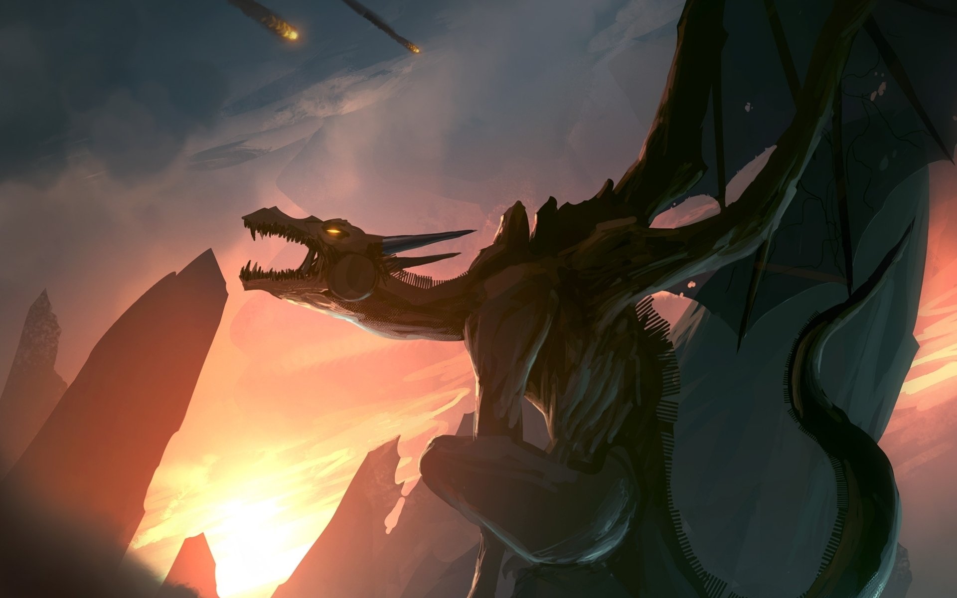 Fantasy Dragon Art by Ryan Gitter
