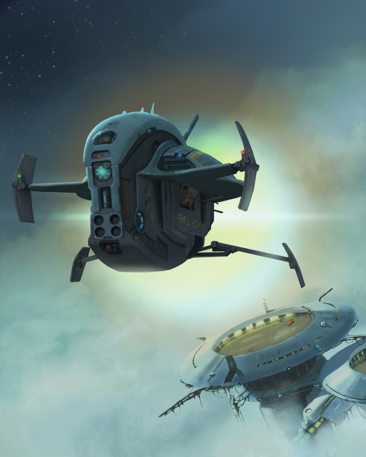 Download Sci Fi Spaceship Art