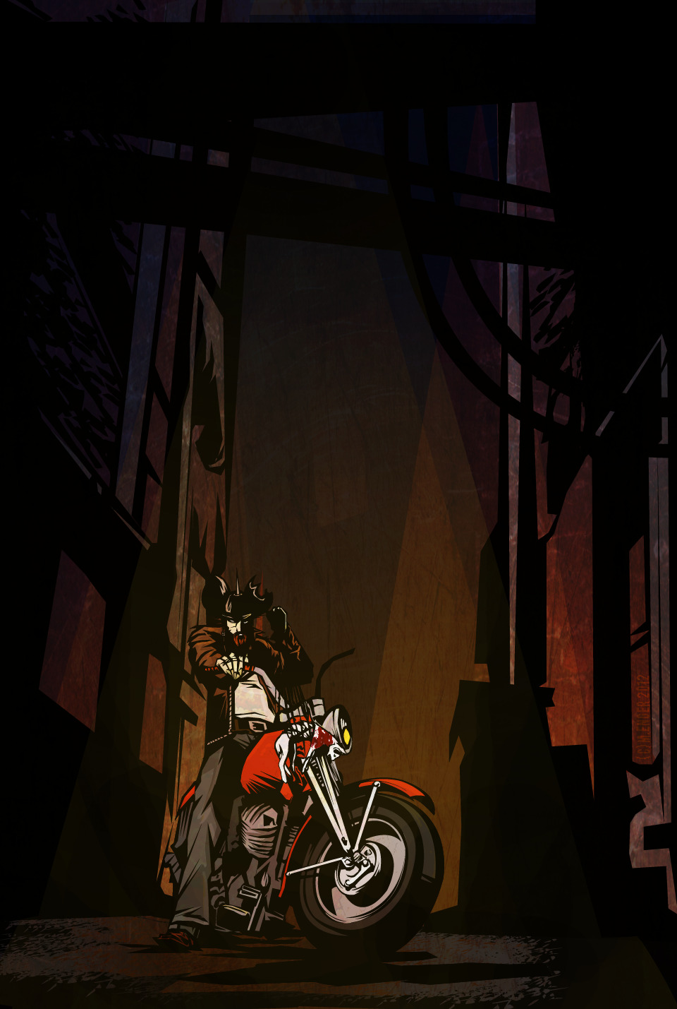 Artistic Motorcycle Art