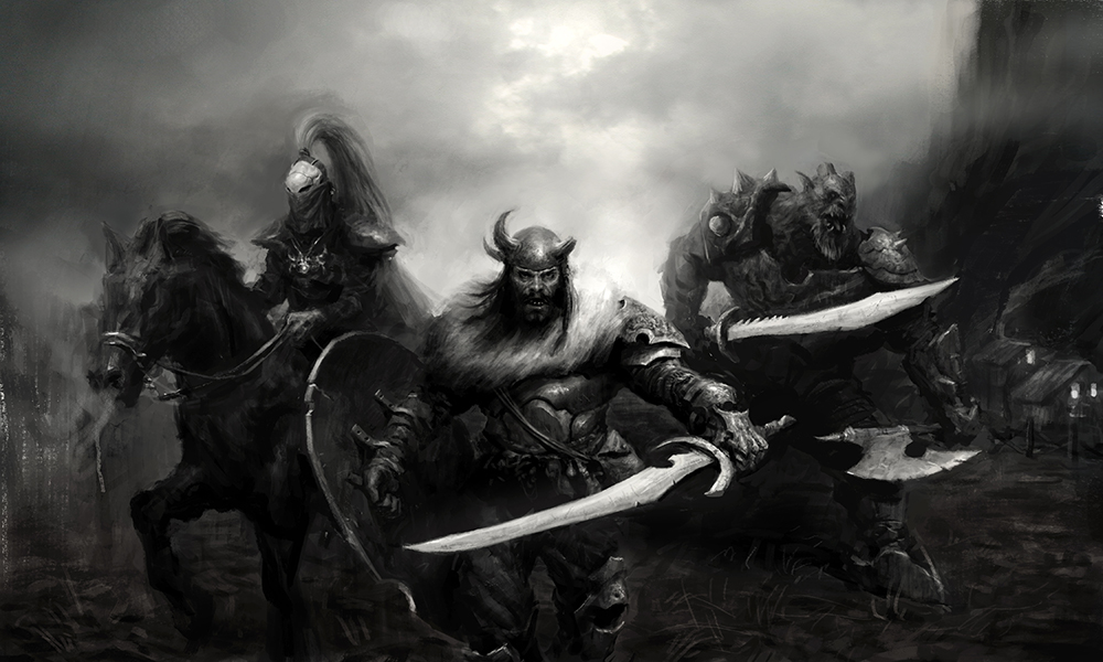 Dark Fantasy Battle Art Dark Fantasy 2D RPG ASTRA: Knights Of Veda