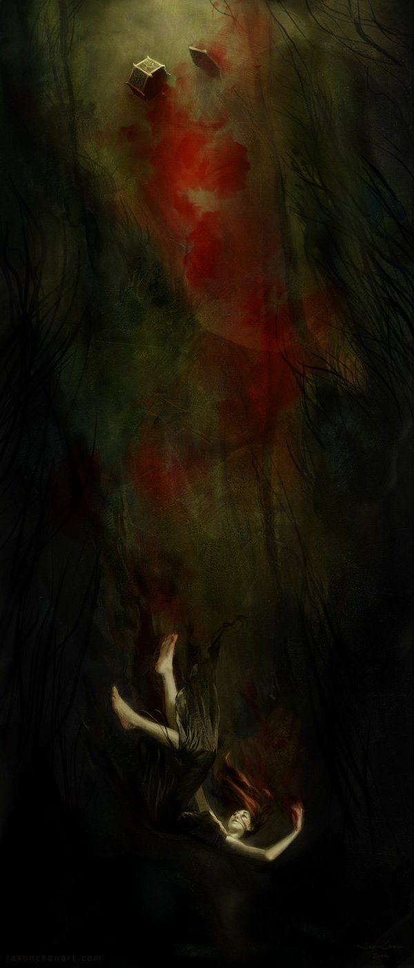 Falling Through the Dark Surreal