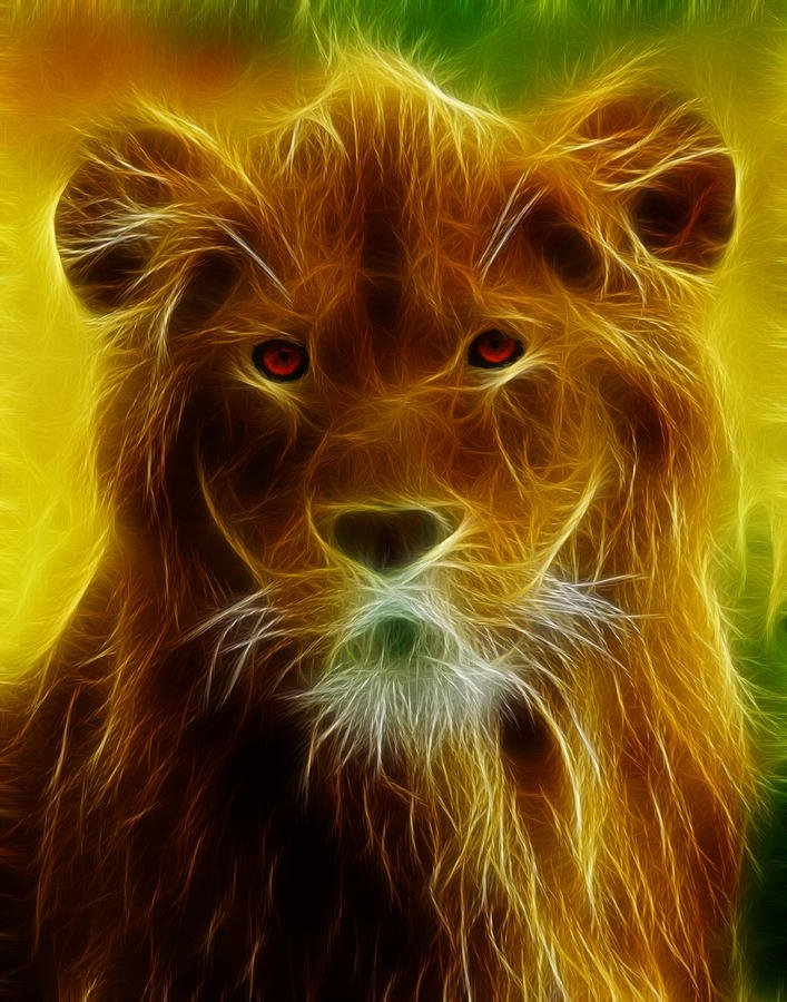 Luminous Lion — Artistic Animal Portrait