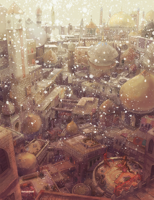 Download Snow Fantasy City Art