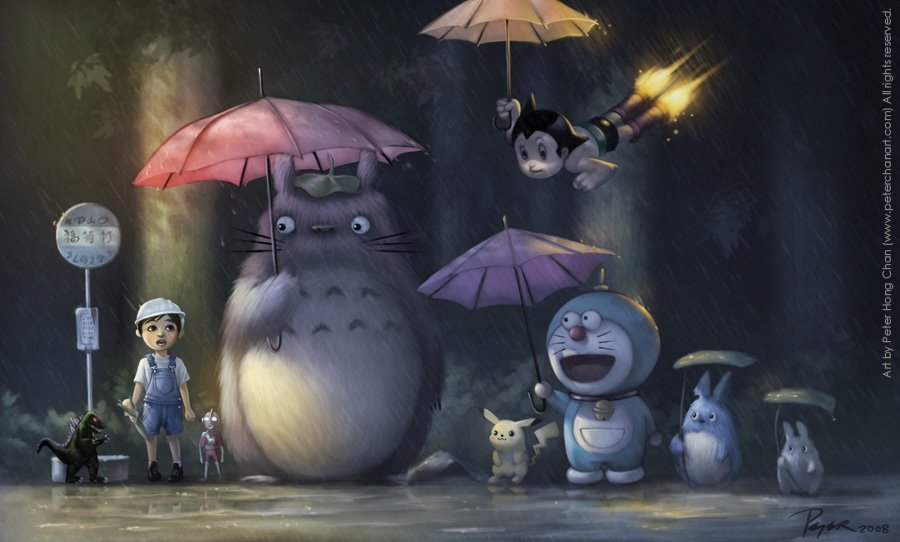 Download Anime Crossover Totoro (My Neighbor Totoro) Doraemon Animated ...