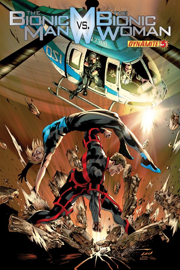 The Bionic Man Vs. The Bionic Woman Art