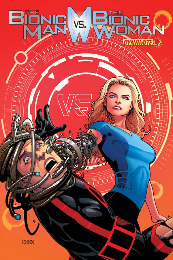 Download Comic The Bionic Man Vs. The Bionic Woman Art