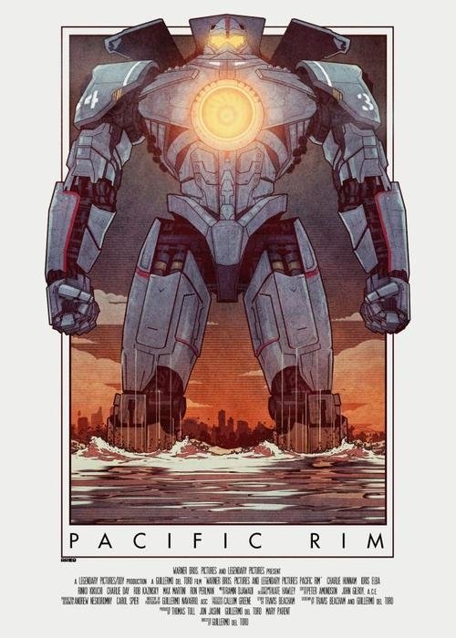 Download Movie Pacific Rim Robot Poster Science Fiction Art