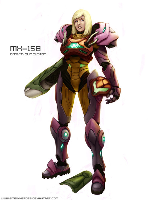 Download Video Game Metroid Samus Aran Gravity Suit Nintendo Art