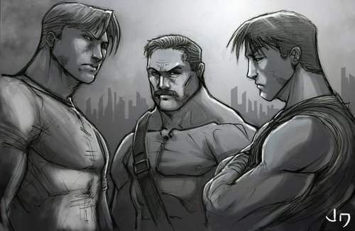 Download Video Game Final Fight Illustration Characters Men Art