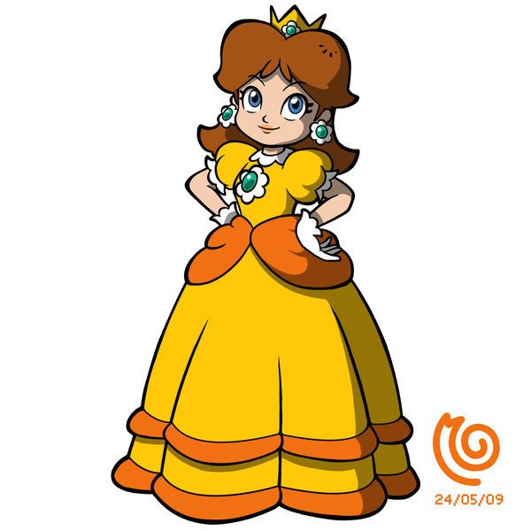 Video Game Princess Daisy Art